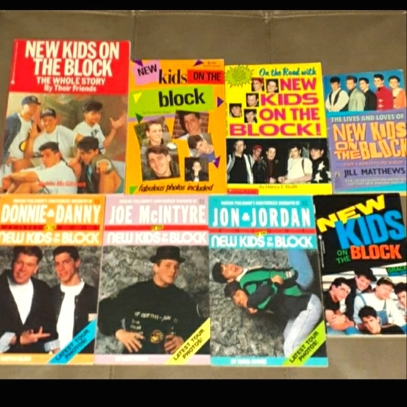 Vintage | Other | New Kids On The Block Vintage 8 Book Bundle Lot 9s ...